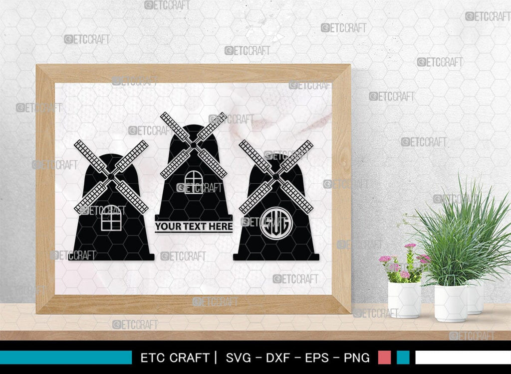 Windmill Electric Monogram, Windmill Electric Silhouette, Windmill ...