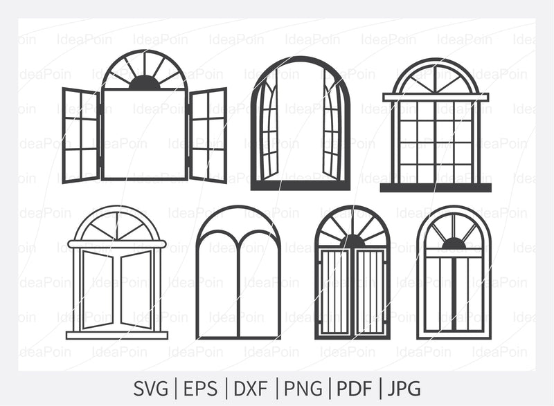 Windows Bundle Svg, Windows svg, Window Frame Png, Casement svg, Window ...