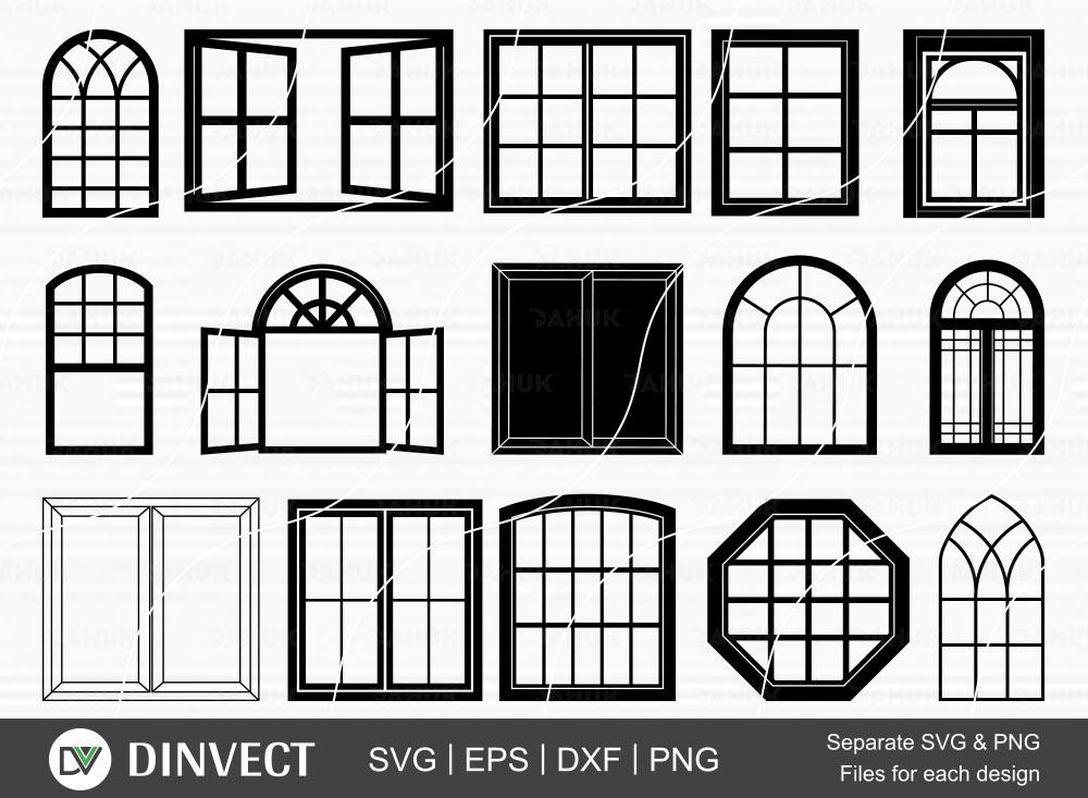 Windows SVG, Windows bundle, Casement svg, Window Frame svg, Windows ...