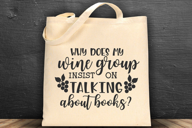 Wine Svg Bundle, Books And Wine Svg, Book Club Svg - So Fontsy