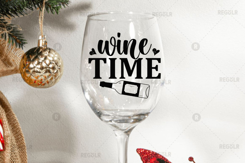 wine time SVG - So Fontsy