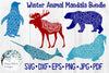 Winter Animal Mandala Bundle | Elk | Moose | Narwhal | Penguin | Polar ...