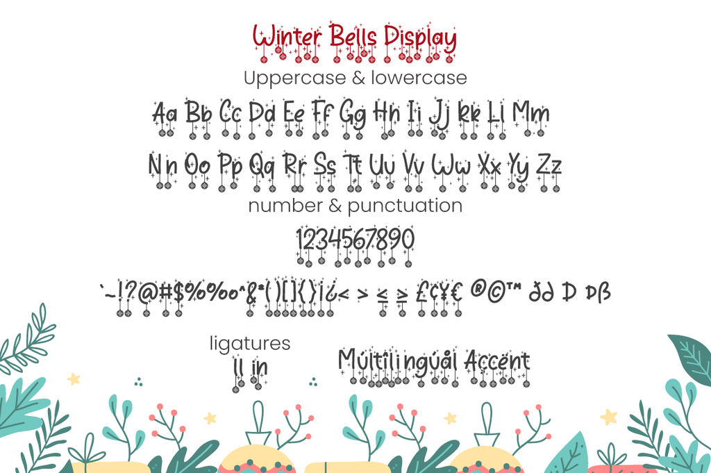 Winter Bells - Christmas Font - So Fontsy