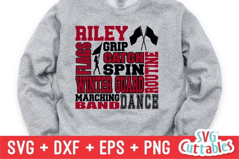 Winter Guard svg - Color Guard Subway Art - svg - dxf - eps - png - Cu ...