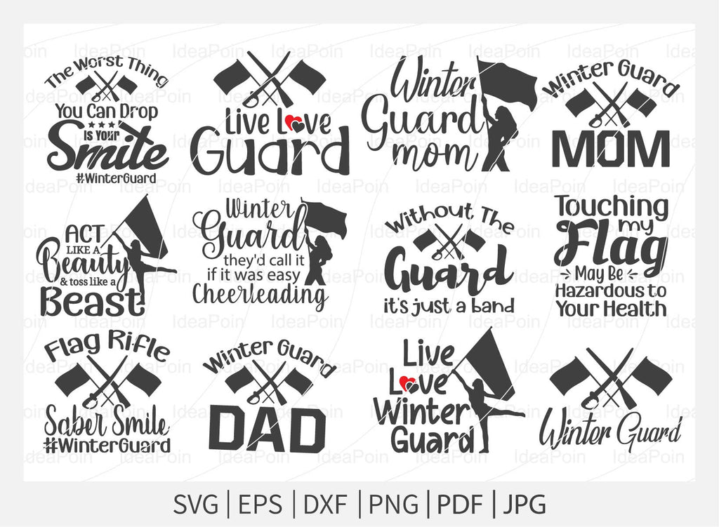 Winter Guard svg, Marching Band svg, Color Guard svg, Winter Guard Mom ...