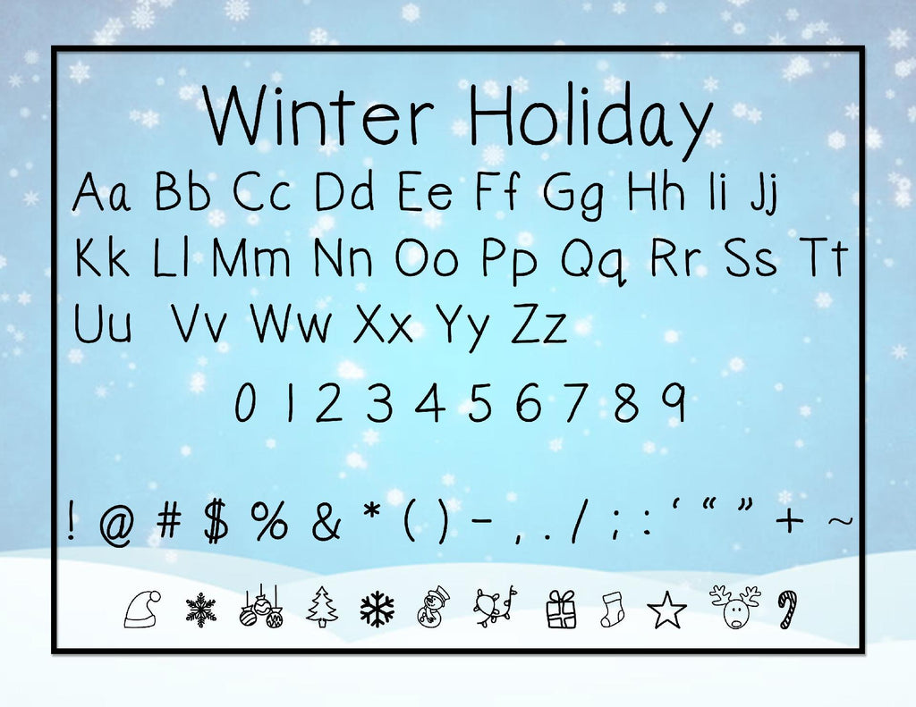 Winter Holiday - So Fontsy