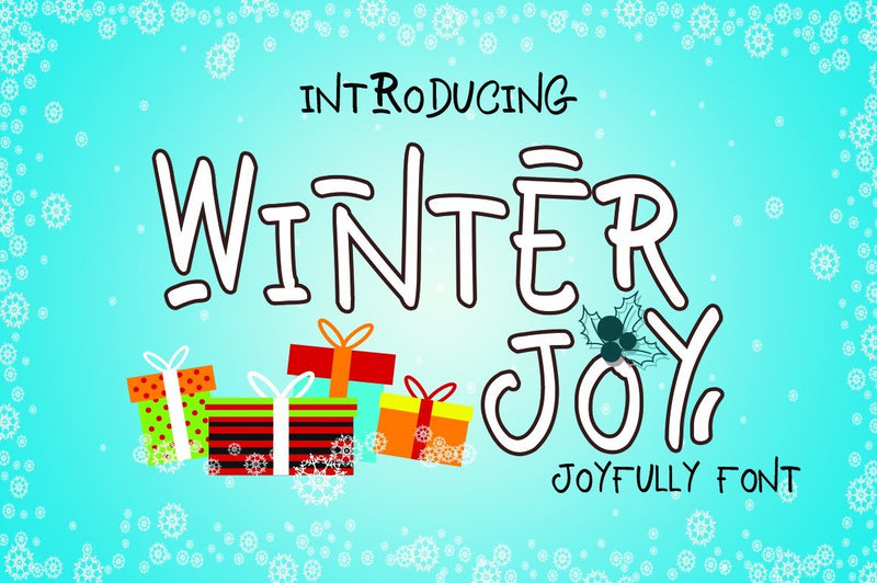 Winter Joy - Joyfully Font - So Fontsy