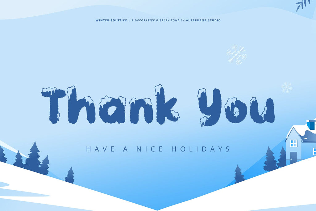 Winter Solstice - Display Font - So Fontsy