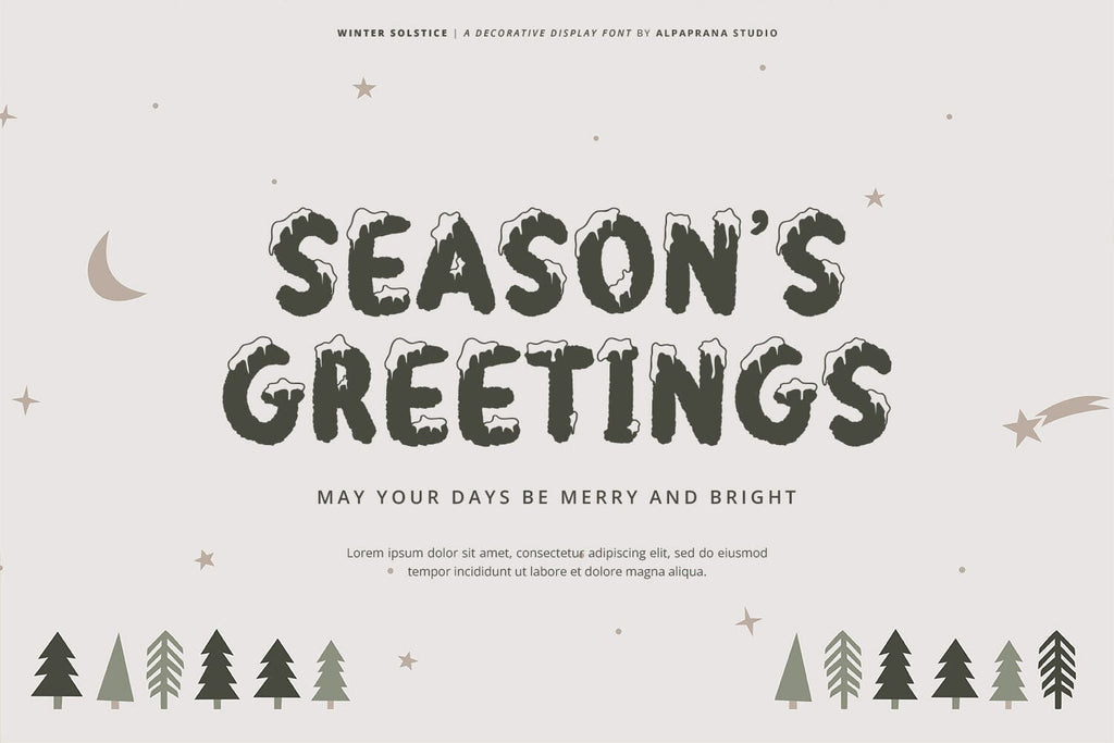Winter Solstice - Display Font - So Fontsy