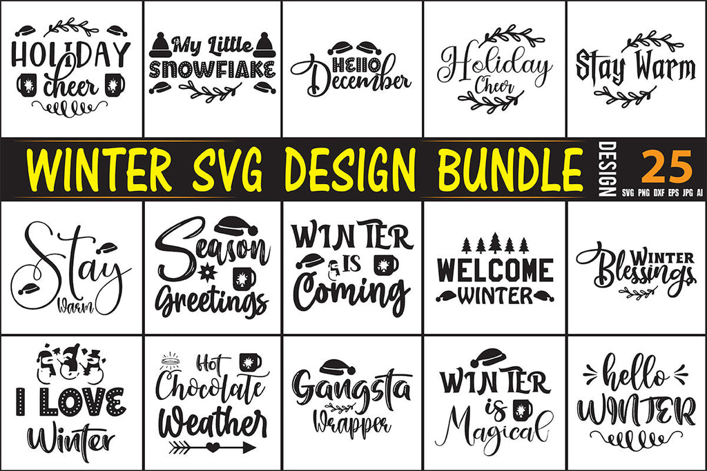 Winter SVG Bundle - So Fontsy