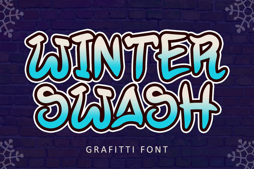 Winter Swash - Graffiti Font - So Fontsy