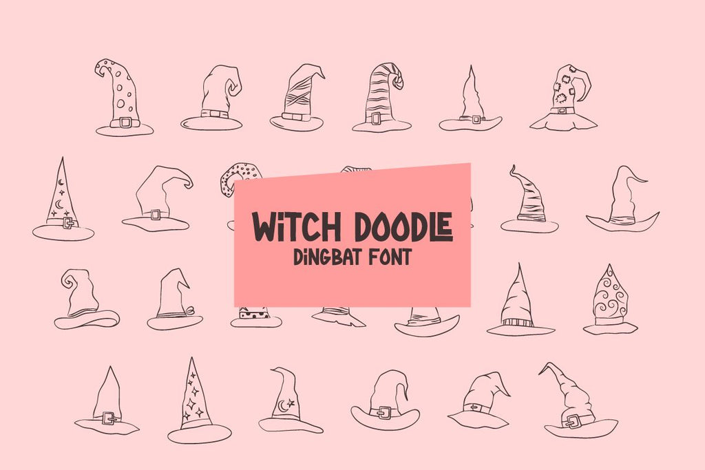 Witch Doodle - Dingbat Font - So Fontsy