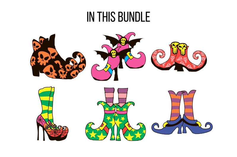Witch Shoes Clipart - So Fontsy
