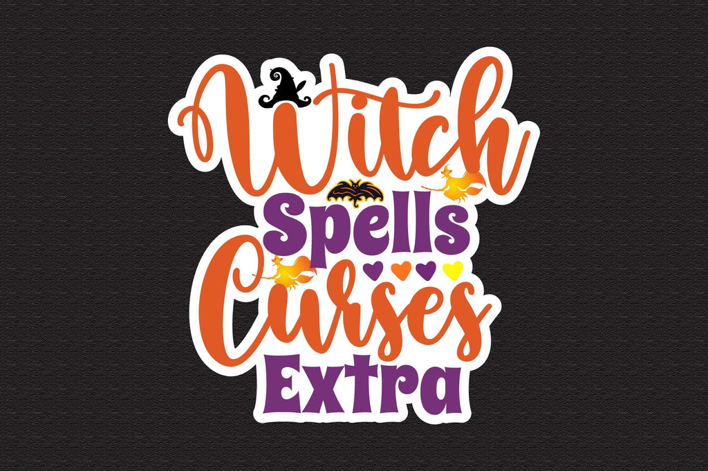 Witch Spells Curses Extra svg - So Fontsy