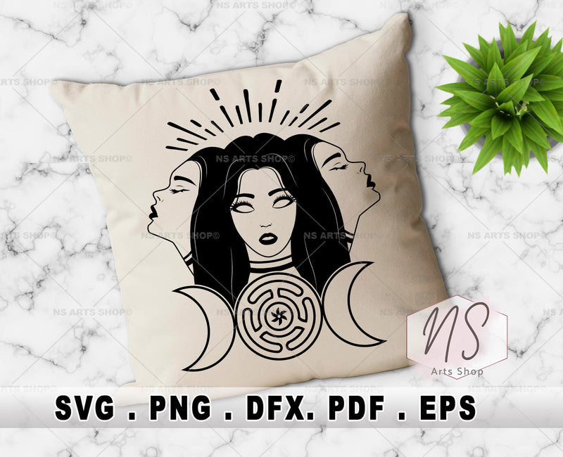 Witch SVG, Magic SVG, Goth SVG, Witchy SVG, Hecate Goddess SVG, Gothic ...