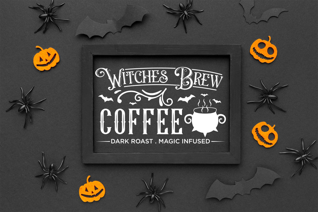 Witches Brew Coffee SVG - Halloween Sign SVG - So Fontsy