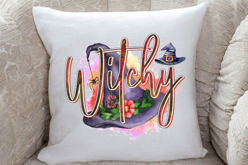 Witchy Sublimation PNG, Halloween Sublimation Design - So Fontsy