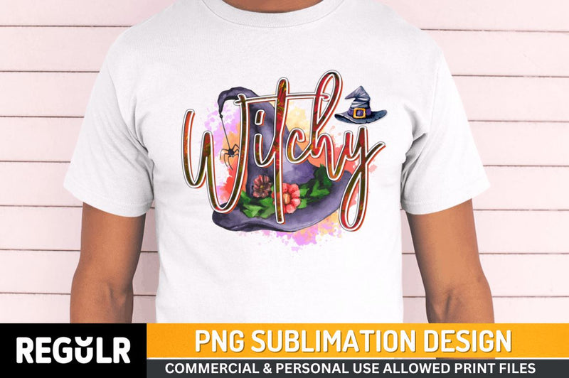Witchy Sublimation PNG, Halloween Sublimation Design - So Fontsy