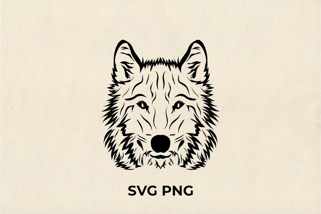 Wolf Face SVG 2 - So Fontsy