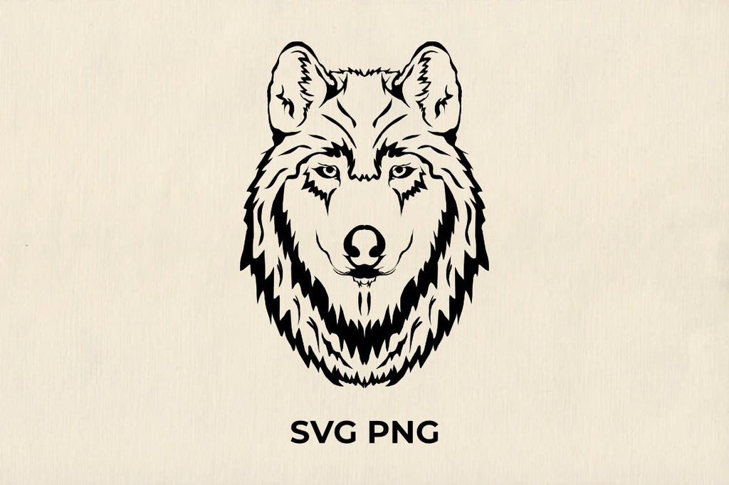 Wolf Face SVG - So Fontsy