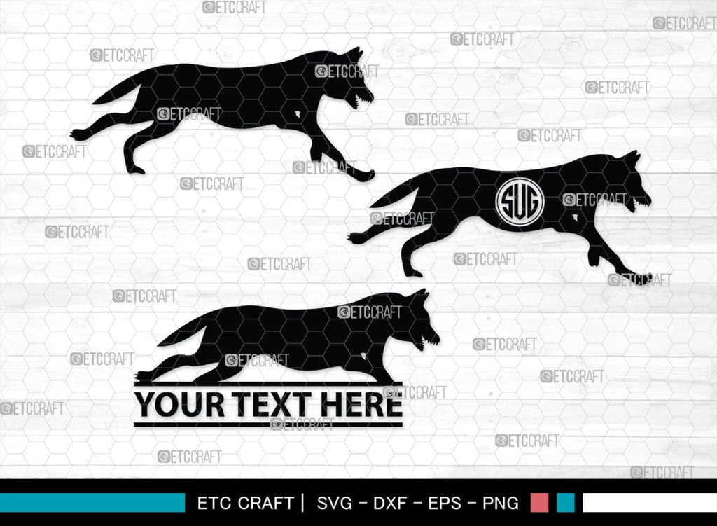 Wolf Monogram, Wolf Silhouette, Wolf SVG, Growling Wolf Svg, Howling ...
