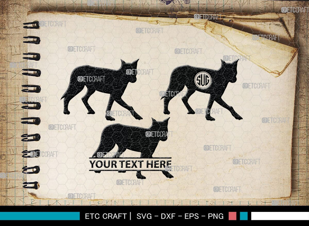 Wolf Monogram, Wolf Silhouette, Wolf SVG, Growling Wolf Svg, Howling ...