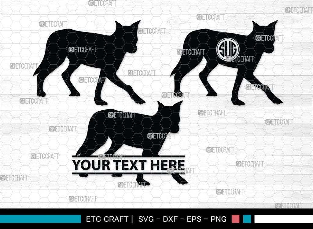 Wolf Monogram, Wolf Silhouette, Wolf SVG, Growling Wolf Svg, Howling ...