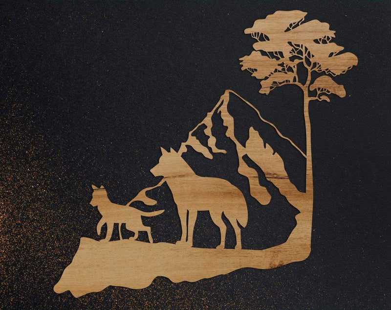Wolves SVG DXF Cut Files, dxf files for plasma, cnc files for wood ...