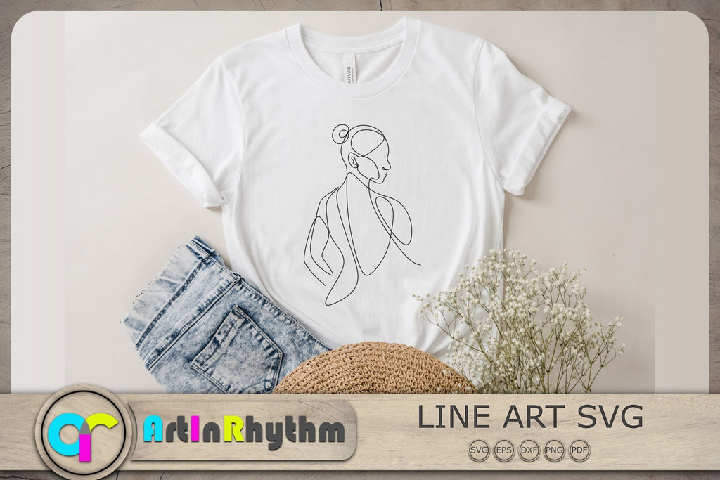 Woman Body One Line Art Svg, Woman Body Line Art Svg, Woman Svg - So Fontsy