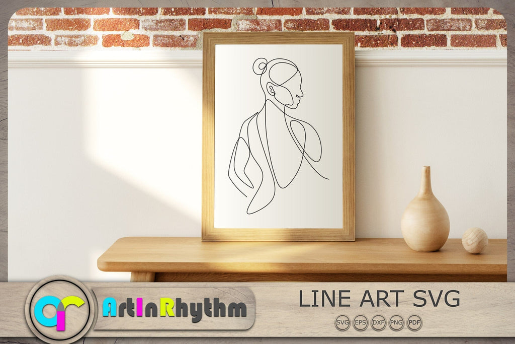 Woman Body One Line Art Svg, Woman Body Line Art Svg, Woman Svg - So Fontsy