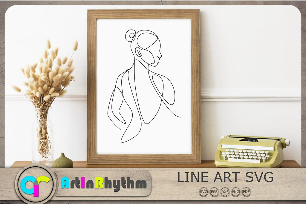 Woman Body One Line Art Svg, Woman Body Line Art Svg, Woman Svg - So Fontsy