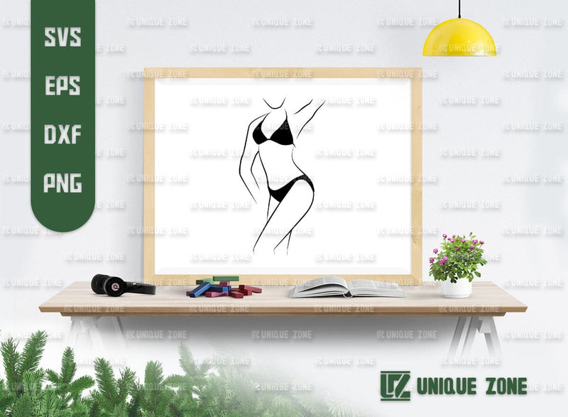 Woman Body SVG Bundle, Bikini Svg, Swimsuit Svg, Female Figure Svg ...