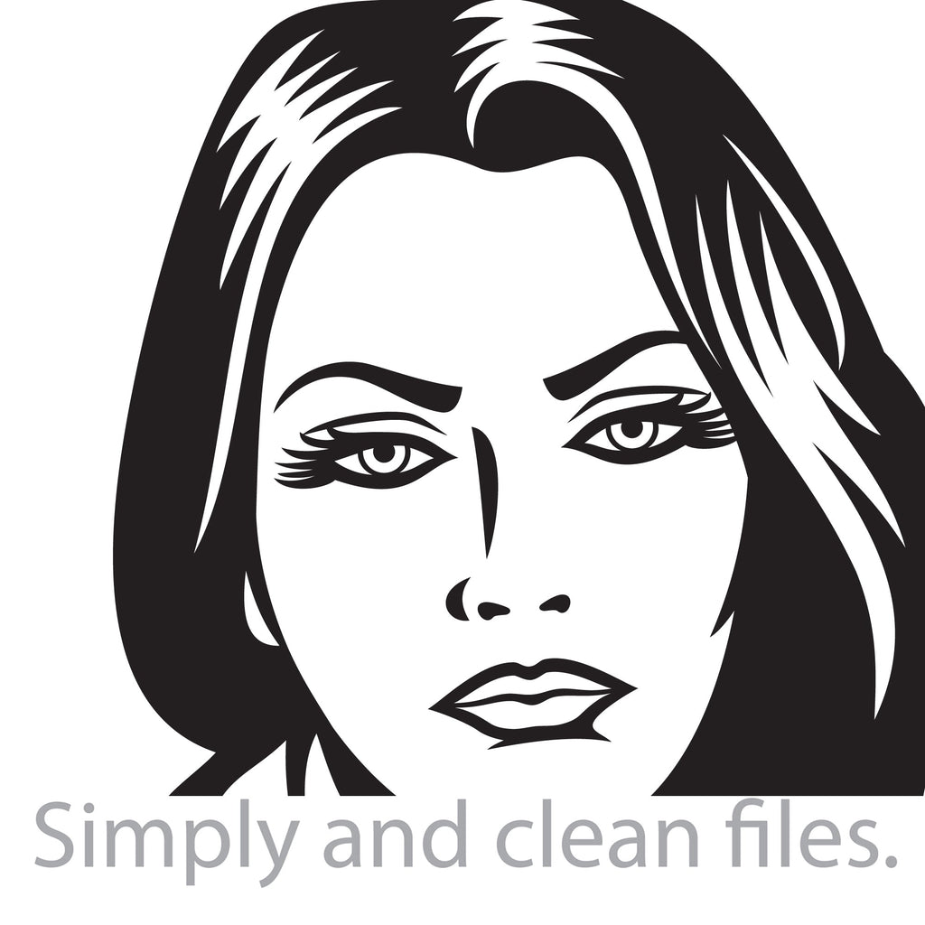 Woman punching. Cut files for Cricut. Clip Art silhouette (eps, svg ...