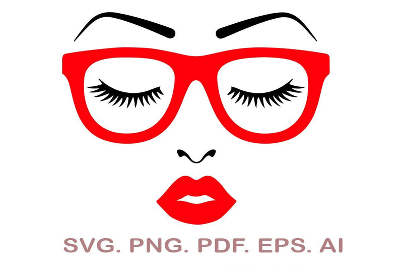 Women Face SVG, Women SVG - So Fontsy