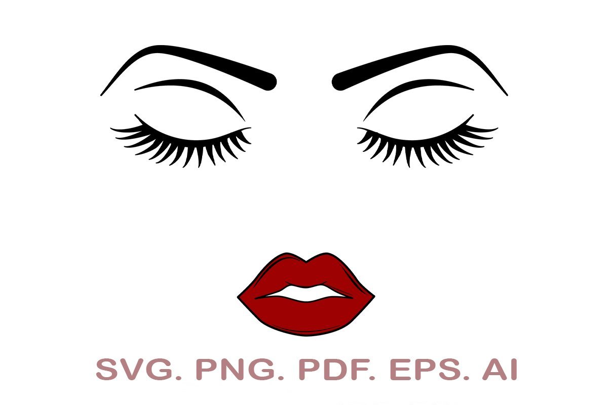 Women Face SVG, Women SVG - So Fontsy