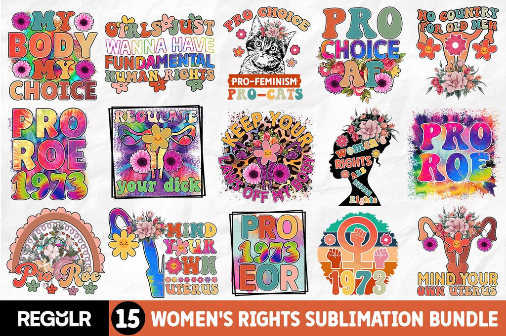 Women's Rights Sublimation Bundle - So Fontsy