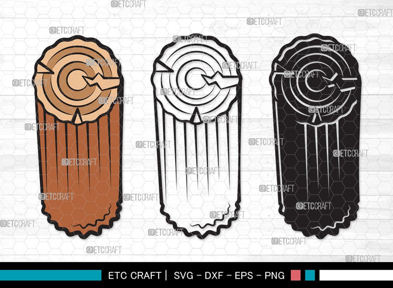 Wood Log SVG Cut File | Wood Svg | Tree log Svg | Tree Rings Svg ...