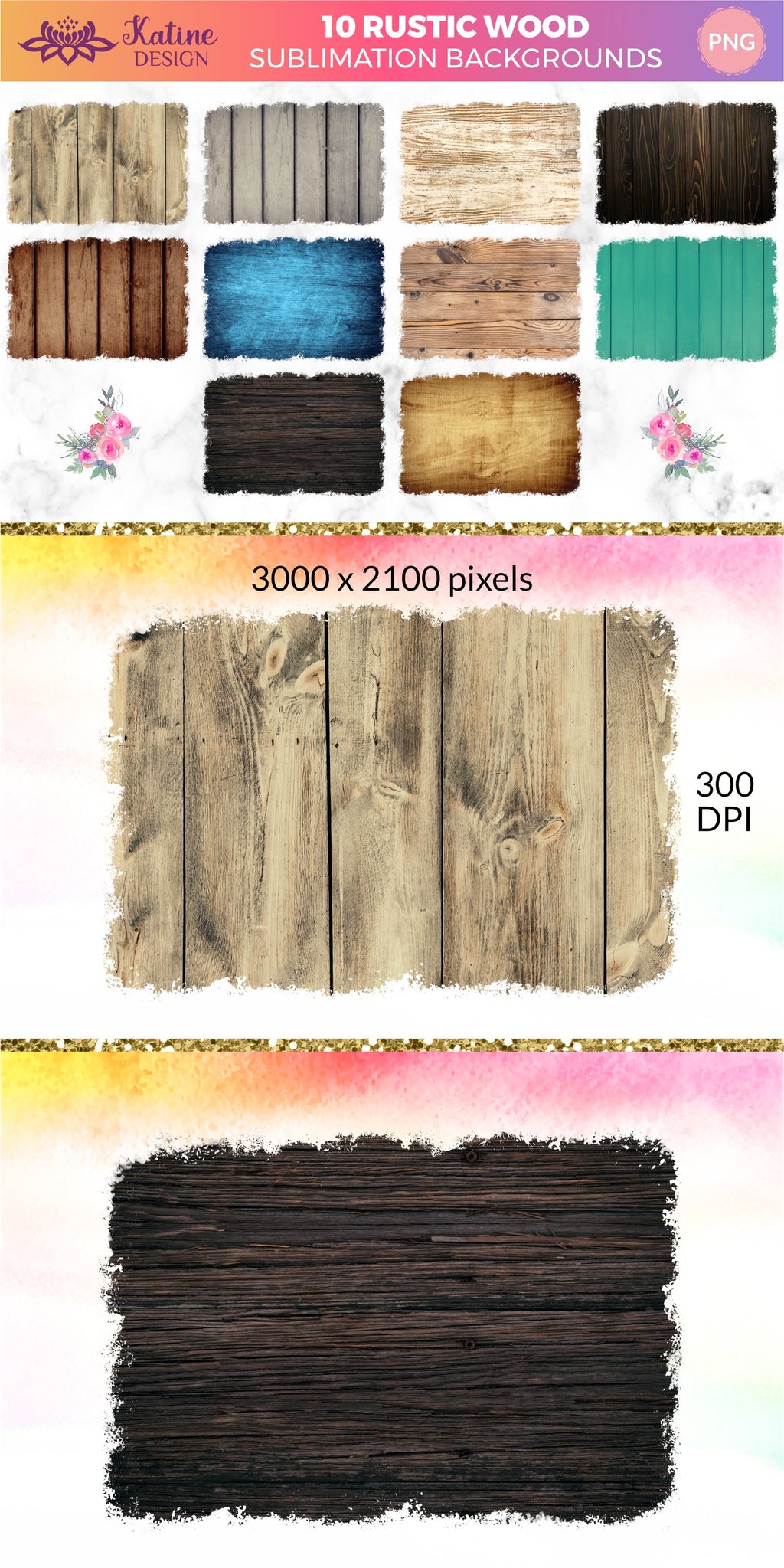 Wood sublimation background bundle Png Sublimation Designs for crafting ...