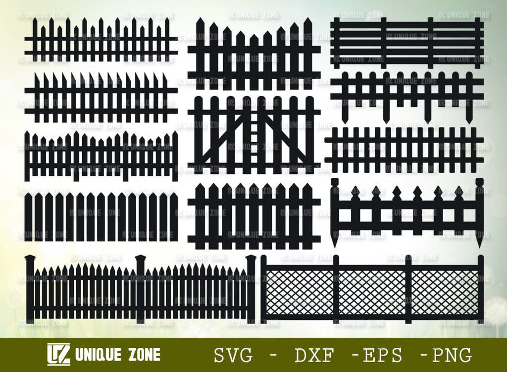 Wooden Fence SVG Bundle, Railing Svg, Home Fencing Svg, Wooden Gate Svg ...