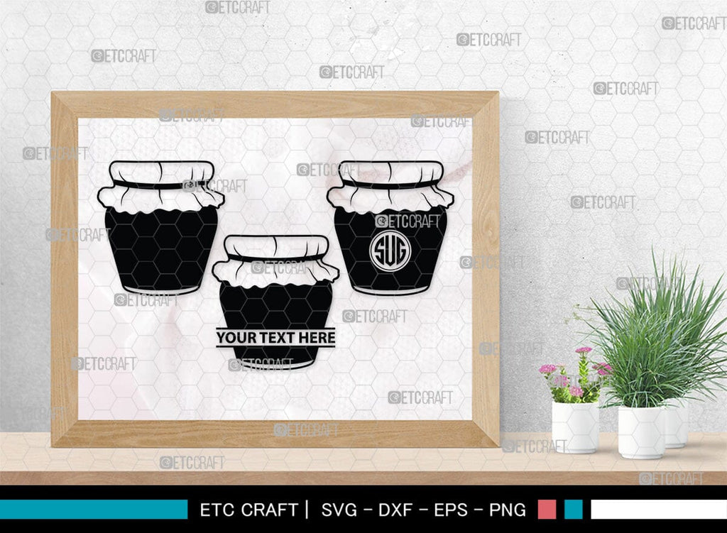 Wooden Honey Pot Monogram, Wooden Honey Pot Silhouette, Wooden Honey ...