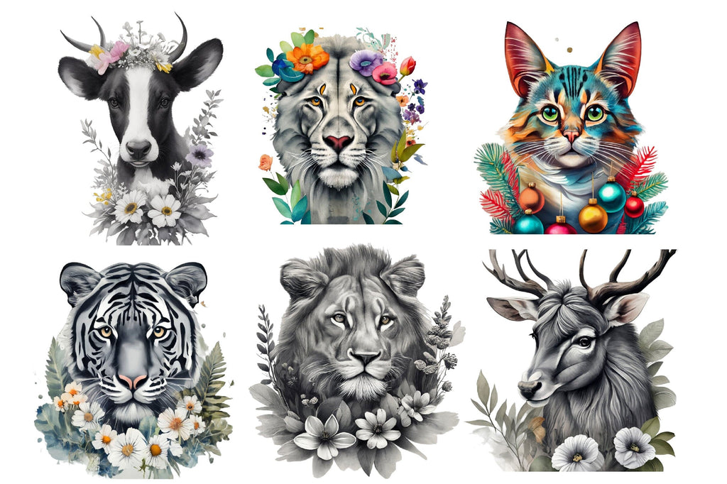 Woodland Baby Animals Clipart Bundle - So Fontsy