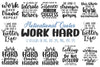 Work Hard SVG Bundle, Motivational SVG Cut File - So Fontsy