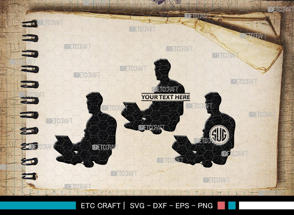 Working Man Monogram, Working Man Silhouette, Working Man SVG, Handyman ...