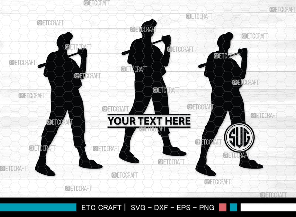 Working Man Monogram, Working Man Silhouette, Working Man SVG, Handyman ...