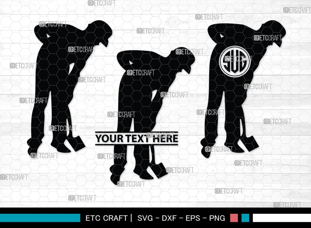 Working Man Monogram, Working Man Silhouette, Working Man SVG, Handyman ...