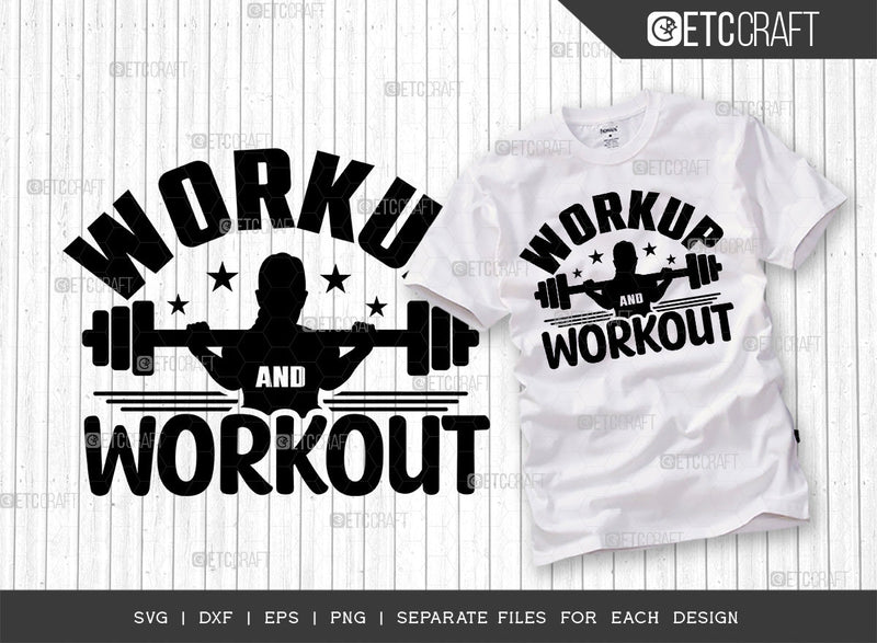Workup And Workout SVG Bundle, Weights Svg, Gym Svg, Fitness Svg ...