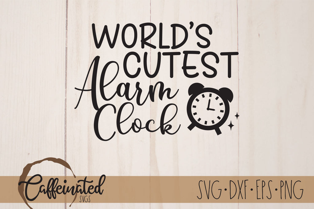World's Cutest Alarm Clock SVG - So Fontsy