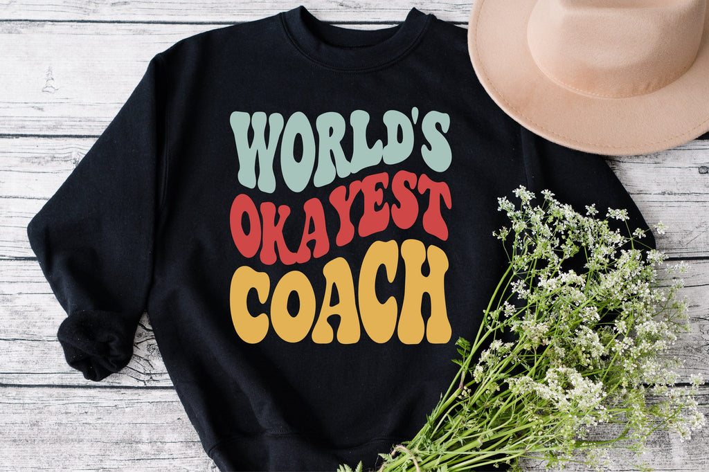 World's Okayest Coach svg, Funny Coach Gift svg, Baseball Coach svg ...