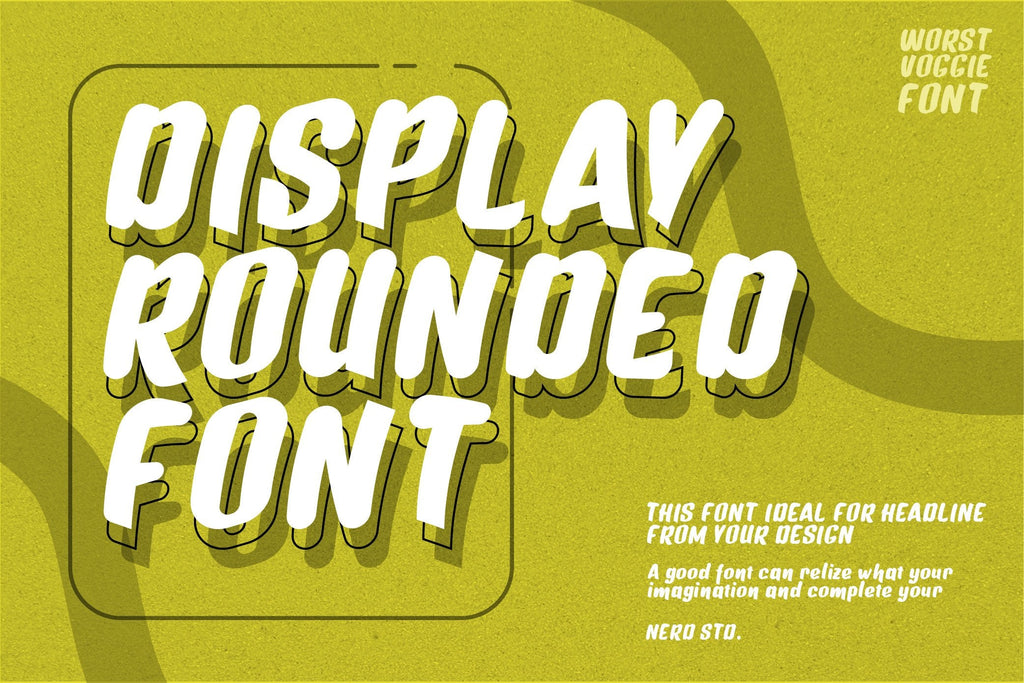 Worst Voggie Display Font - So Fontsy