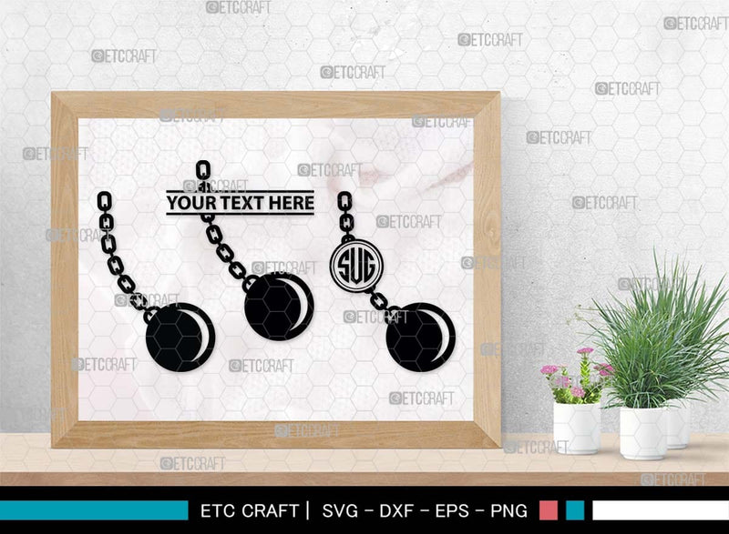 Wrecking Ball Monogram, Wrecking Ball Silhouette, Wrecking Ball SVG ...